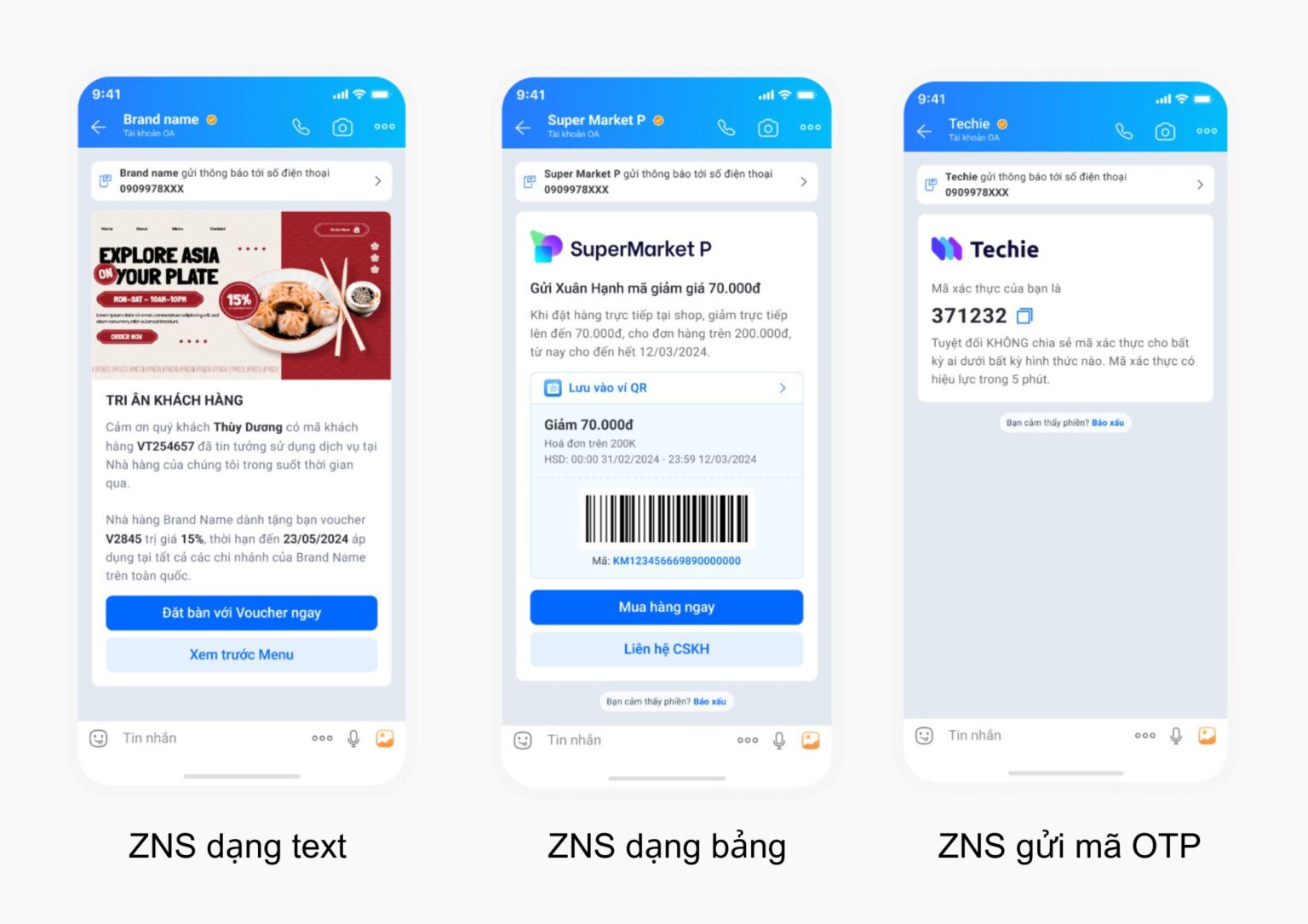 Zalo Notification Service (ZNS) là gì? Nên sử dụng SMS hay Zalo ZNS để ...